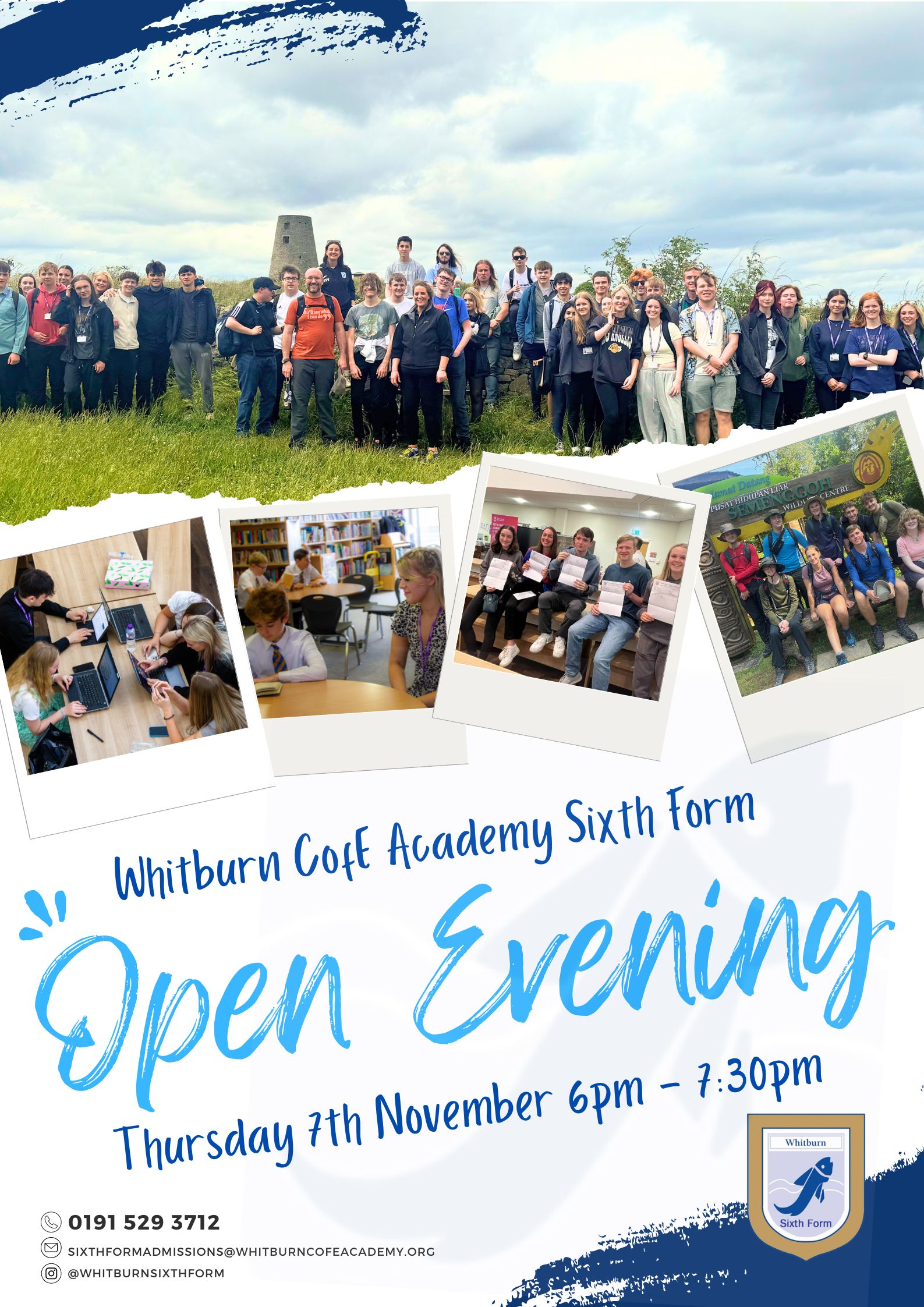 Open Day 2024 Poster | Whitburn Church of England Academy